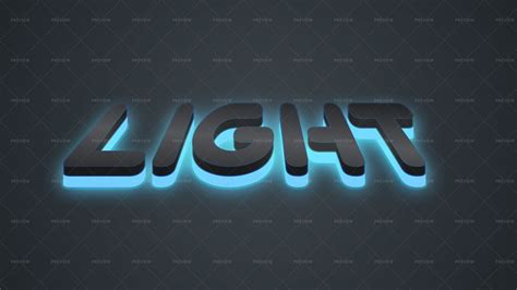 Light Text Effect Graphics Motion Array
