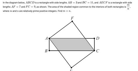 Solved M In The Diagram Below ABCD Is A Rectangle With Chegg