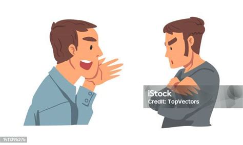 누군가에 대한 혐오감과 반감을 표현하는 화난 눈살을 찌푸리게 하는 남자 캐릭터 벡터 세트 부러움에 대한 스톡 벡터 아트 및 기타 이미지 부러움 사람들 엿먹어 Istock