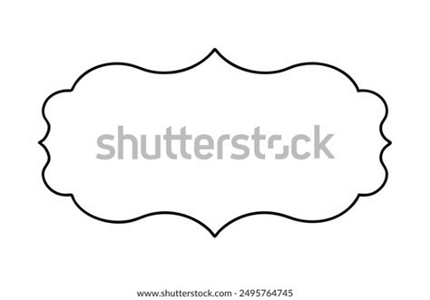 Border Vector White Background Vector Illustration Stock Vector