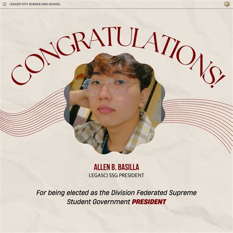 Congratulations To Our Very Own Ssg Bacacay News Online