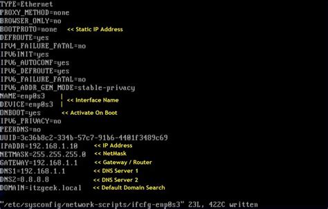 How To Configure Static IP Address In CentOS RHEL ITzGeek