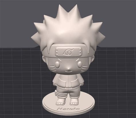 Naruto Uzumaki Anime Manga Cartoon Chibi Figurine Free 3d Print Model