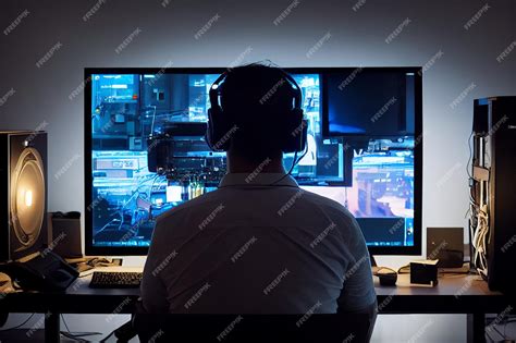 사이버 보안 회사 프로그래밍을 위한 소프트웨어 개발자 프로그래머 해커 코딩 스크립트 및 늦은 밤 집에서 일하는 생성 Ai