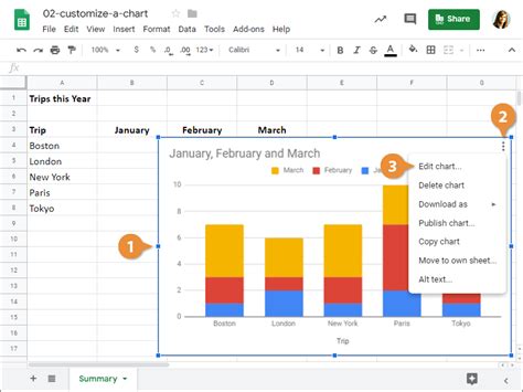 Customize A Chart CustomGuide