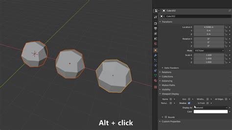Blender 28 複数のオブジェクトの設定を一度にまとめて編集する方法 Suit Dimension Lab