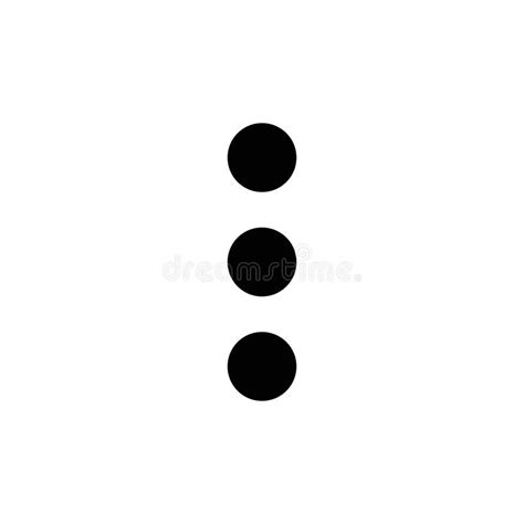 Menu Dots Icon Perfect For Interface And Navigation Design Stock Vector