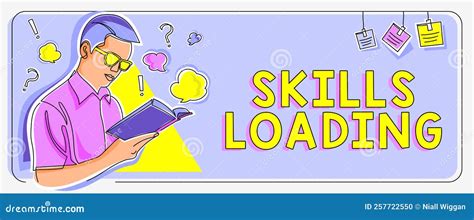 Hand Writing Sign Skills Loading Business Showcase Points Out The Degree Of Difficulty When