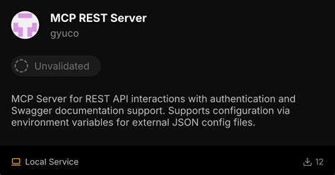 Mcp Rest Server Mcp Servers · Lobehub