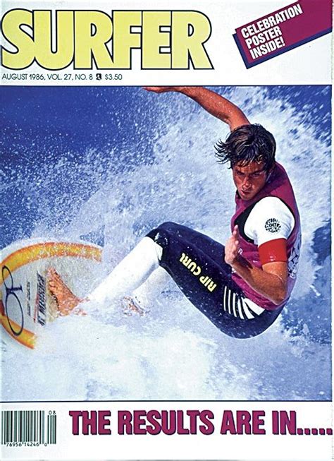 1986 Covers Surfer Magazine Surf Poster Surfing Pictures