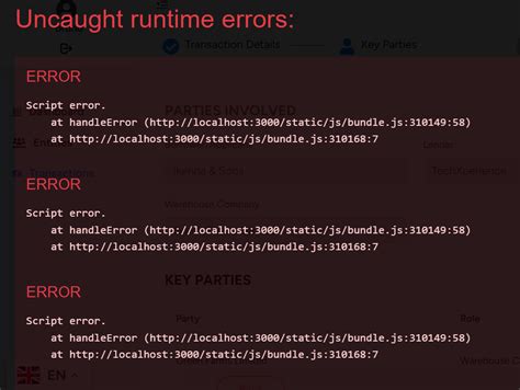 Reactjs How To Catch RuntimeError And Prevent It From Propagating My UI Stack Overflow