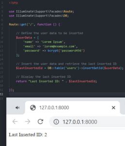 Get Last Inserted Id With Laravel Eloquent Solved Golinuxcloud