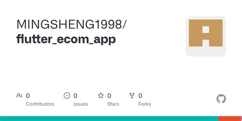 Github Mingsheng1998 Flutter Ecom App