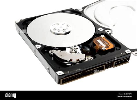Open Hard Drive Isolated On White Background Computer Storage Device Computer Hard Drive HDD