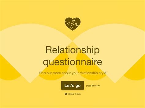 Relationship Questionnaire Typeform Template