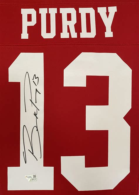 Brock Purdy Signed 49ers Custom Framed Led Jersey Display Fanatics