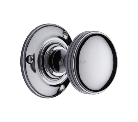 Heritage Brass Richmond Mortice Knobs In Polished Chrome