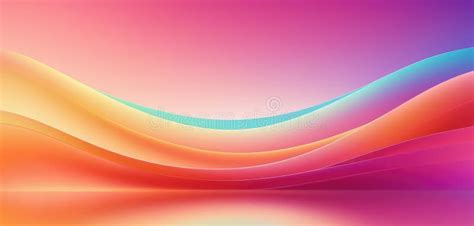 Bending Of Colorful Gradient Lines Stock Illustration Illustration Of