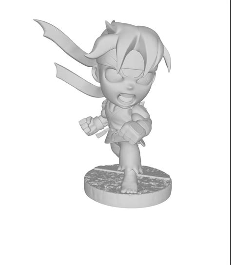 Ryu Chibi Figures 3d Print Model By Delaneyjackson68