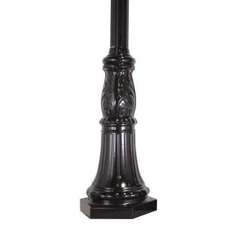 Commercial Grade Cast Aluminum Pole For Outdoor Lights 10 Ft High