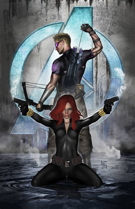 Hawkeye and Black Widow by https://www.deviantart.com/jacksdad on @DeviantArt | Black widow ...