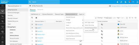 Remote Password Reset