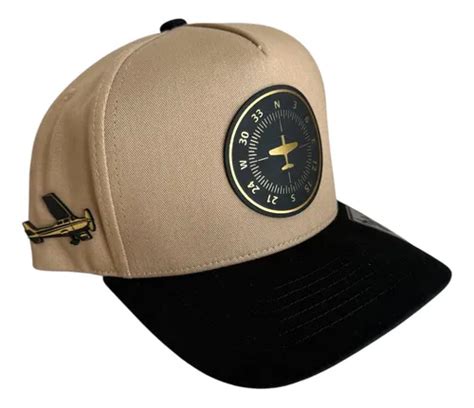Gorra Cessna Brújula Avioneta Placa Gold Premium Rg Meses Sin Interés