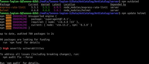 cannot update from 4 6 0 to 5 0 1 on node v16 13 2 · issue 346