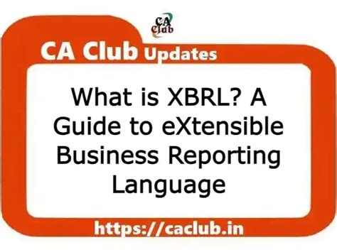What Is Xbrl A Guide To Extensible Business Reporting Language Fintax Blog