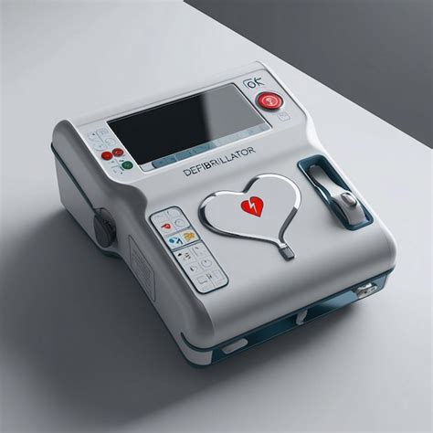 Modern Portable Defibrillator With Advanced User Interface Premium Ai