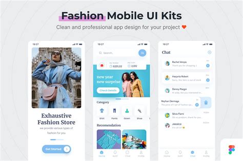 时尚移动app Ui Kit Fig 云瑞设计