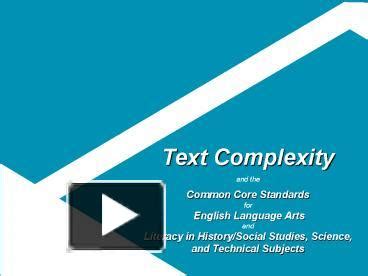 PPT Text Complexity PowerPoint Presentation Free To View Id 413c8e MDZjN