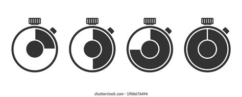 Timers Icon Set Countdown Timer Symbol Stock Vector Royalty Free 1768379813 Shutterstock