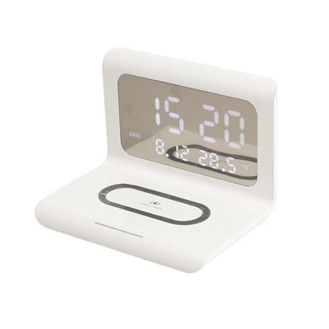 Alarm Clock With Wireless Charging Function Bedsid Vicedeal