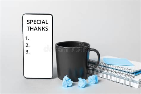 Conceptual Display Special Thanks Internet Concept Expression Of Appreciation Or Gratitude Or
