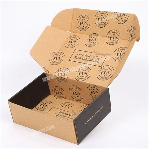 Cheap Paper Kraft Brown Postage Boxes Custom Logo Printed Hard