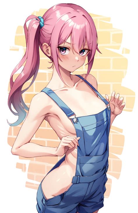 Rule 34 Almost Naked Armpits Bare Shoulders Blue Scrunchie Blush