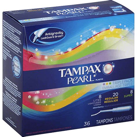 Tampax® Pearl™ Triplepack Scented Plastic Tampon Variety Pack 36 Ct Box