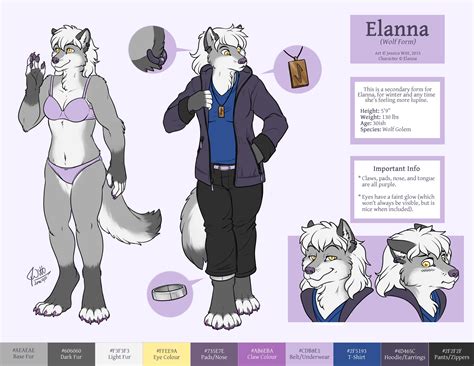 Elanna Wolf Reference Sheet — Weasyl Elanna Wolf Reference Sheet — Weasyl