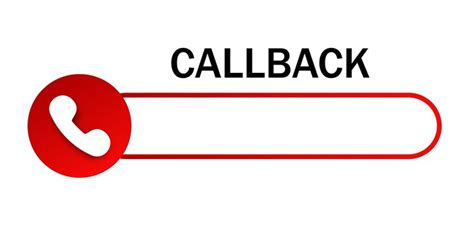 Premium Vector Callback Mobile Call Back Button Vector Illustration
