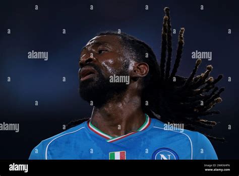 Naples Italy 21st February 2024 Frank Andre Anguissa Of Ssc Napoli