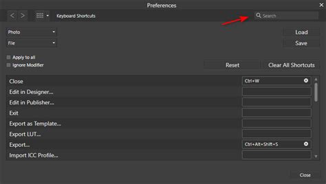 Keyboard Shortcuts Search Box Feedback For The Affinity V2 Suite Of Products Affinity Forum