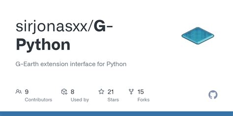 GitHub Sirjonasxx G Python G Earth Extension Interface For Python