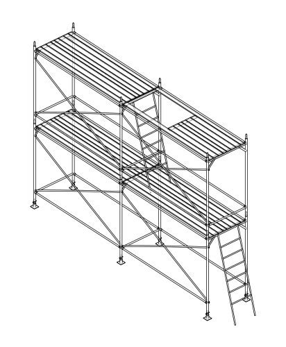 Scaffolding Close Up Royalty Free Vector Image