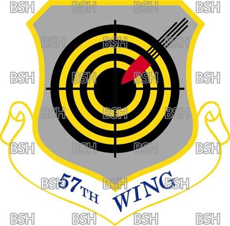 57th Wing Nellis Afb Patch Vector Image Files Ai Pdf And Svg