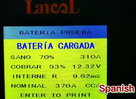 Lancol Battery Tester Support Language Customization Professional