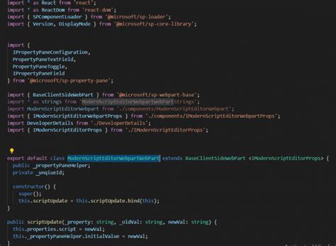 Modern Script Editor Web Part Using Sharepoint Framework