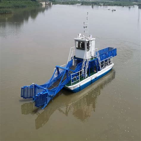 Rubbish Remove Water Surface Garbage Cleaning Boat For Lakeriver With