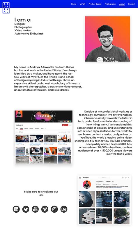 Personal Portfolio Website Design On Behance