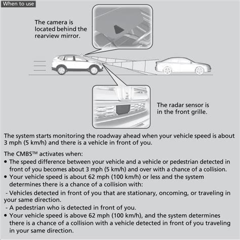 Honda Cr V Collision Mitigation Braking System™ Cmbs™ Braking